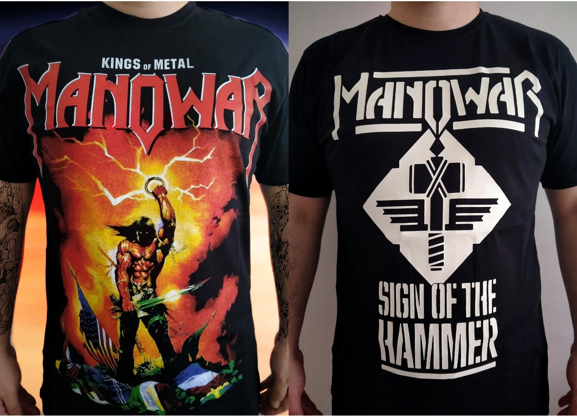 Manowar T-Shirt Set Unisex Manowar Rock & Metal Tee | Etsy