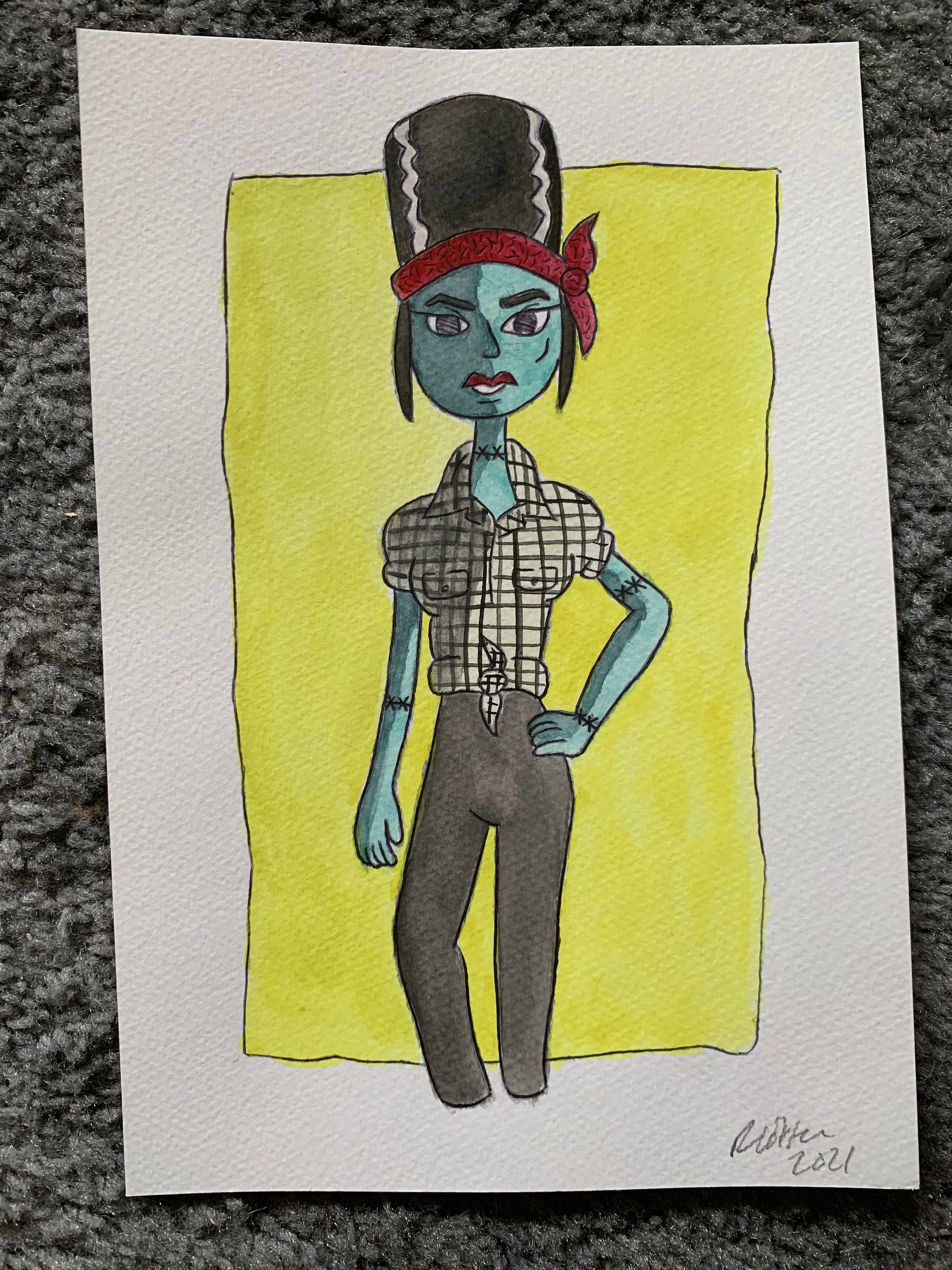 Rockabilly Bride Of Frankenstein