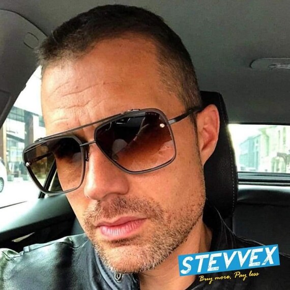 Retro Big Frame Men Classic Fashion Cool Men Sunglasses | Etsy