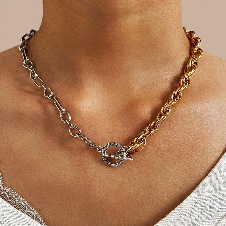 Luxury Fashion Multi-layered Snake Chain Necklace for Women - Etsy