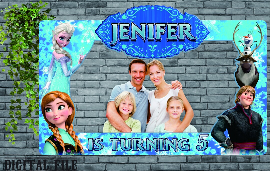 Frozen Photo Booth Frame Frozen Selfie Frame Frozen Party Frozen ...