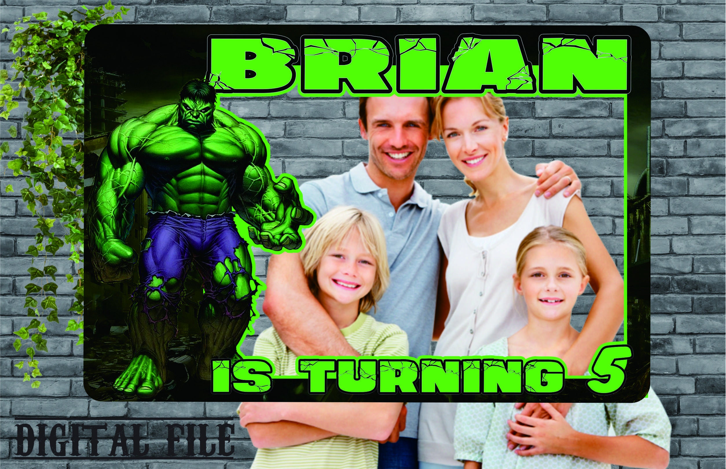 Hulk Photo Booth Frame Hulk Selfie Frame Hulk Party Hulk Birthday Hulk ...