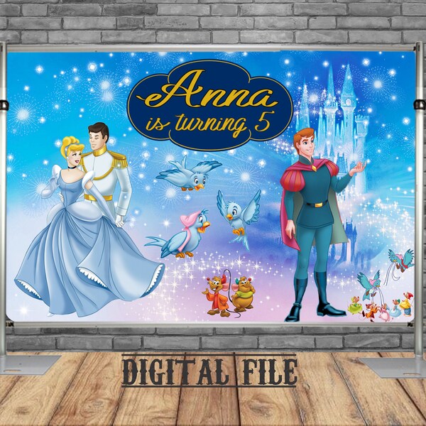 Cinderella Backdrop - Etsy