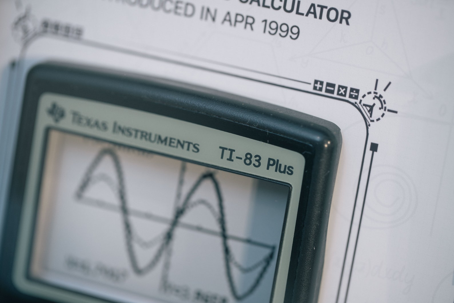 Disassembled Ti 83 Calculator With Frame, Frame Art of Texas Instrument ...