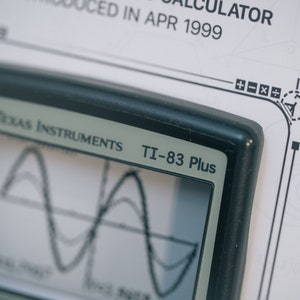 Disassembled Ti 83 Calculator With Frame, Frame Art of Texas Instrument ...