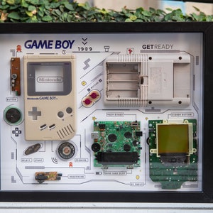 Disassembled Gameboy With Frame, Disassemble Art, Gameboy Teardown ...