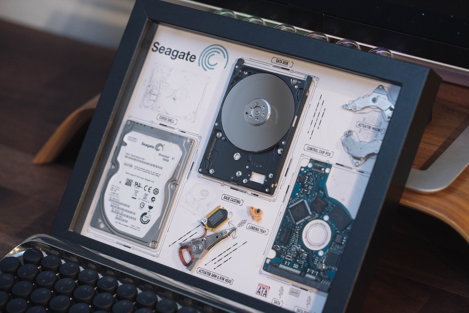 Disassembled Hard Drive Disk With Frame Disassemble Art - Etsy