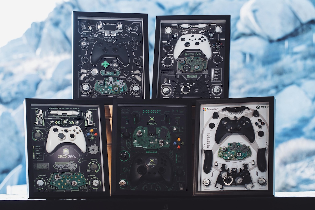 Disassembled Xbox Controller Frame Art, Xbox Duke, Xbox 360, Xbox Serie ...