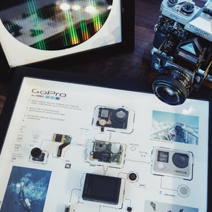 Disassembled Gopro Frame Art, Deconstructed Gopro 4, Framed Gopro 4 ...