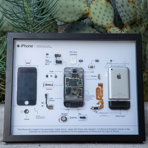 Disassembled Iphone Art With Frame Disassemble Art Frame - Etsy