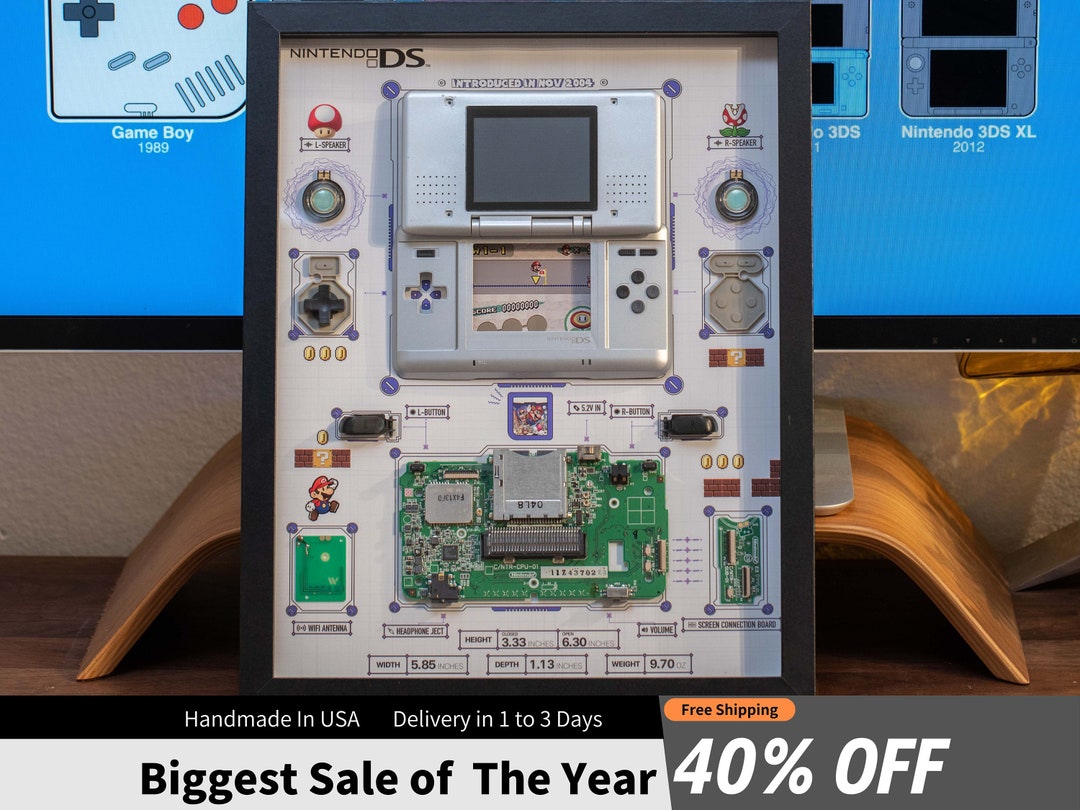 Disassembled Nintendo DS Art With Frame Disassemble NDS - Etsy