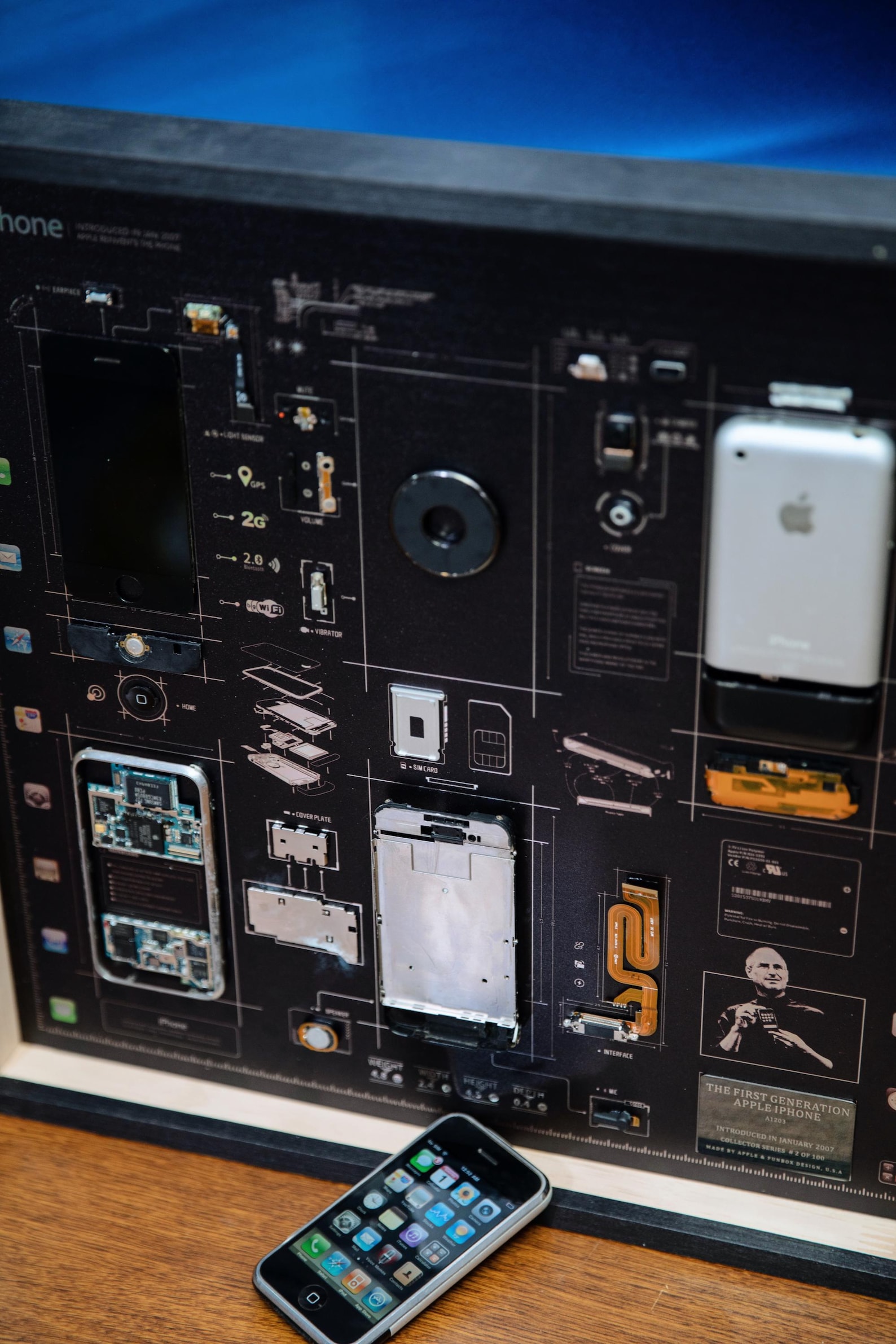 Collector's Series Disassembled iPhone 1st Gen Art With Frame ...