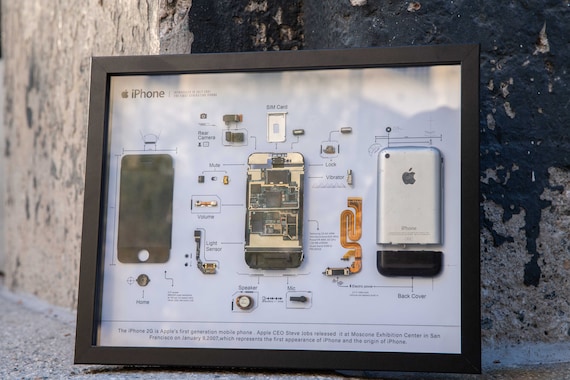 Disassembled Iphone Art With Frame Disassemble Art Frame - Etsy
