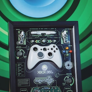 Disassembled Xbox Controller Frame Art, Xbox Duke, Xbox 360, Xbox Serie ...