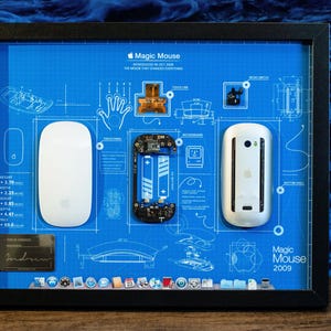 Apple Magic Mouse 1 Teardown Art, Shadow Box Display, Apple Fan ...