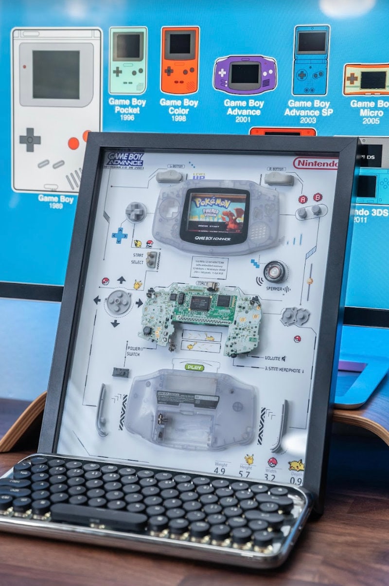 Disassembled Gameboy Advance Frame Disassemble Art GBA - Etsy