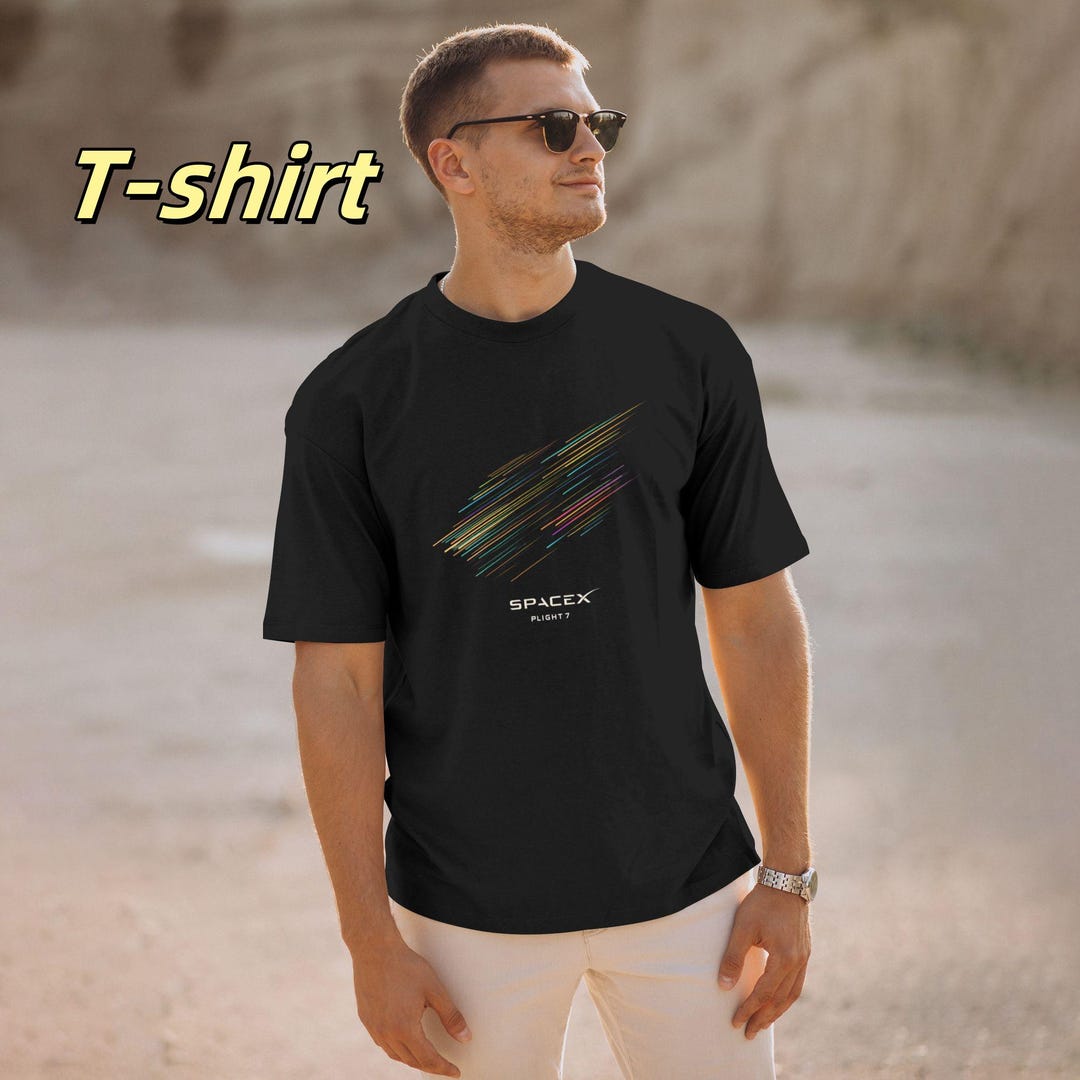 Spacex Starship T-shirt, Elon Musk Tesla Rocket Tee, IT Space ...