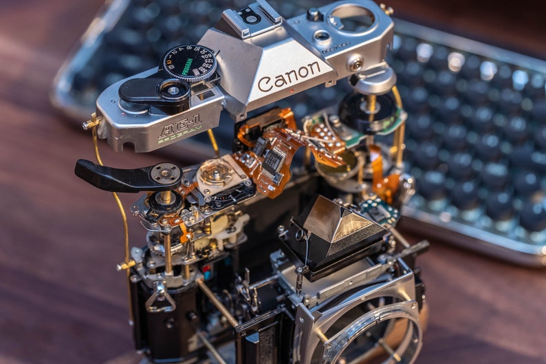 Disassembled Mechanical Film Camera Deconstructed Art Decor - Etsy