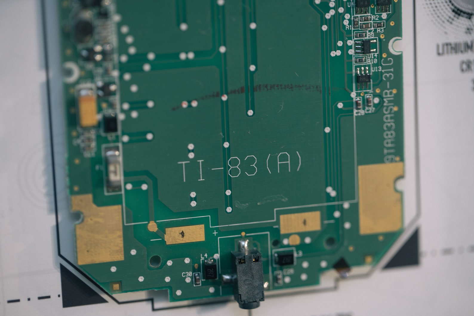 Disassembled Ti 83 Calculator With Frame, Frame Art of Texas Instrument ...
