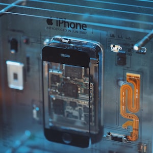 Original iPhone 2007 Teardown Art, First-generation iPhone Display ...