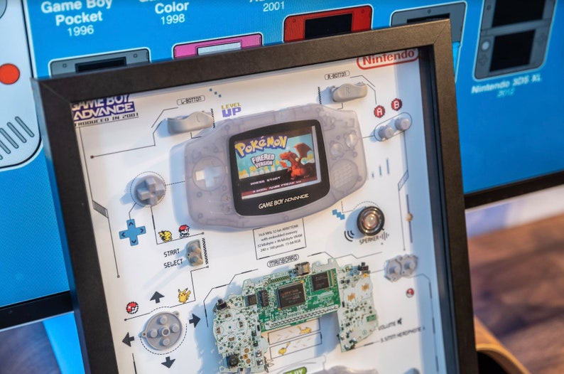 Disassembled Gameboy Advance Frame Disassemble Art GBA - Etsy