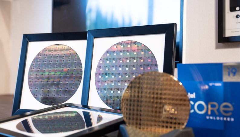 Silicon Wafer for Intel CPU & Computer Chips Tech Art Cool - Etsy