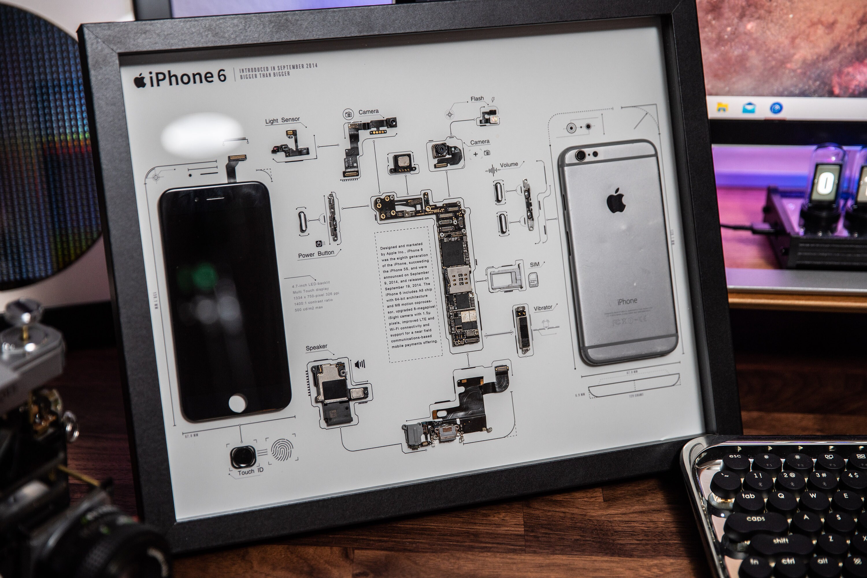 Disassembled Iphone Art With Frame Disassemble Art Frame - Etsy UK