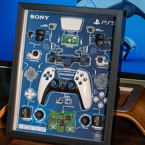 Playstation Controller Teardown Art, PS1,PS2,PS3,PS4,PS5 Display, PS ...