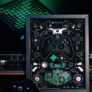 Disassembled Xbox Controller Frame Art, Xbox Duke, Xbox 360, Xbox Serie ...