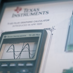 Disassembled Ti 83 Calculator With Frame, Frame Art of Texas Instrument ...