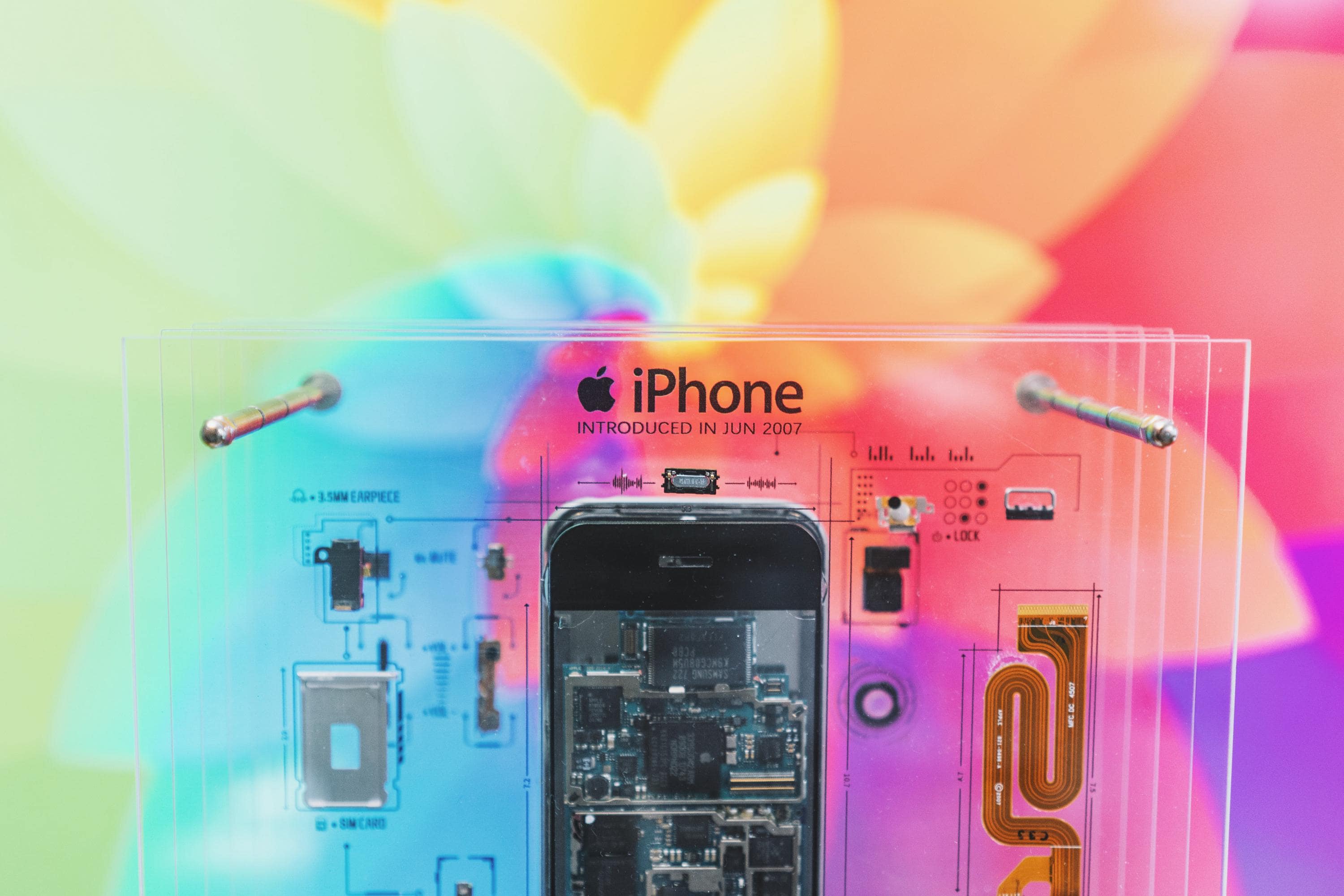 Original iPhone 2007 Teardown Art, First-generation iPhone Display ...