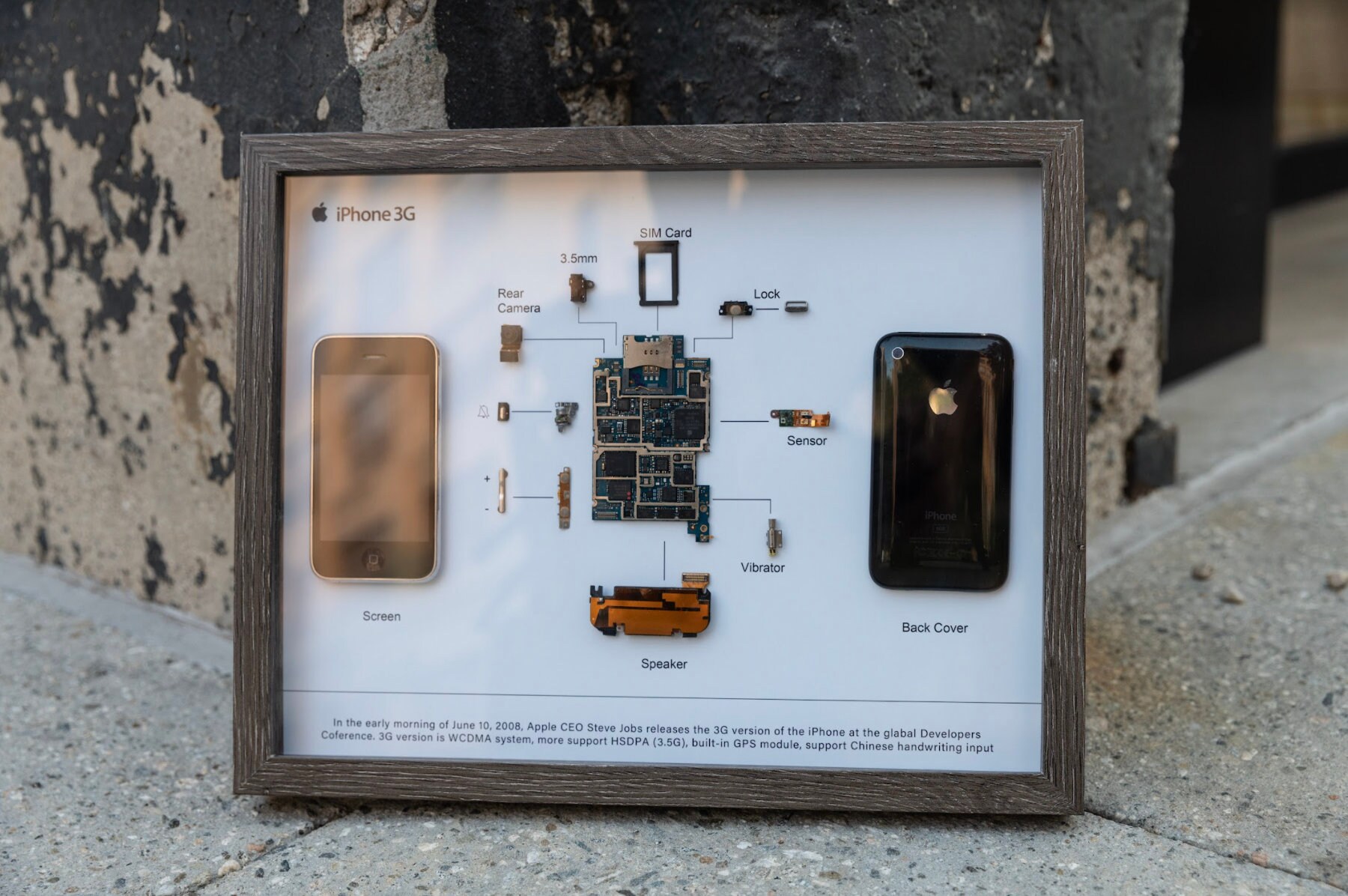 Disassembled iPhone Art With Frame Disassemble Art Framed | Etsy