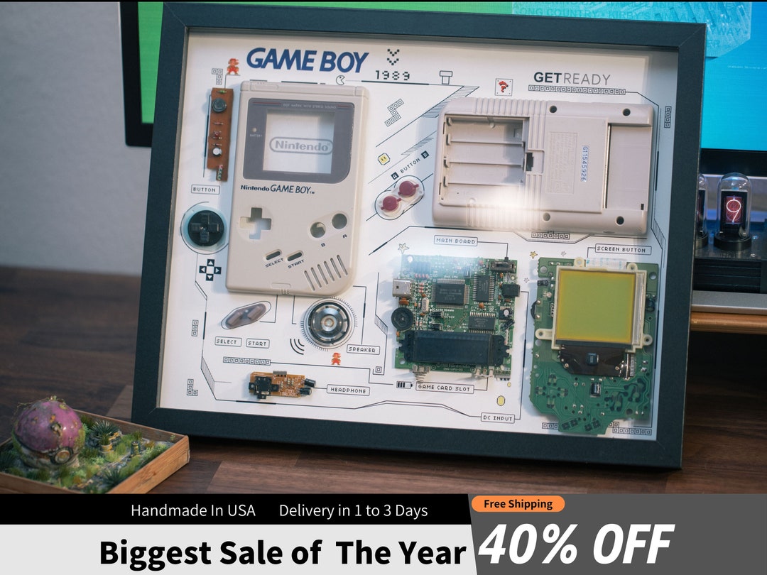 Disassembled Gameboy With Frame, Disassemble Art, Gameboy Teardown ...