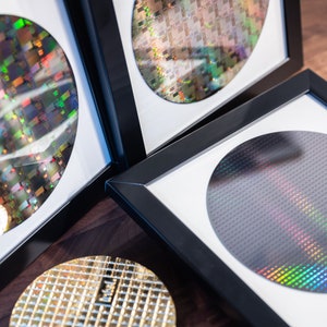 Silicon Wafer for Intel CPU & Computer Chips, Tech Art, Cool Home Wall ...