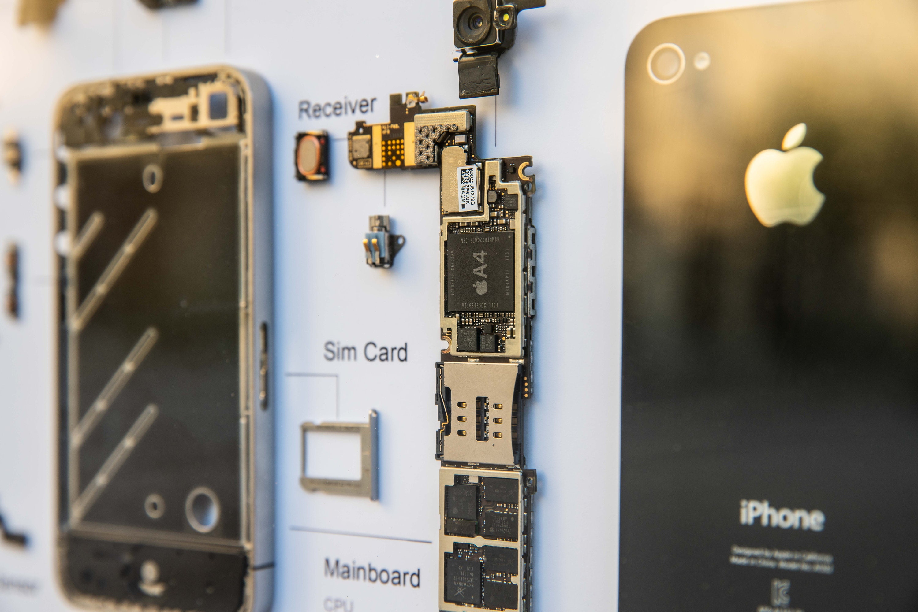 Disassembled Iphone Art With Frame Disassemble Art Framed | Etsy