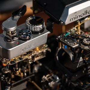 Disassembled Mechanical Film Camera, Deconstructed Minolta XE, Minolta ...