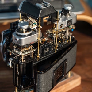 Disassembled Mechanical Film Camera, Deconstructed Minolta XE, Minolta ...
