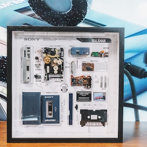 COLLECTOR SERIES Disassembled SONY Walkman Art With Frame ...