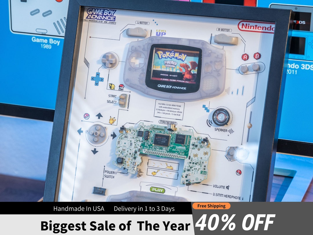 Disassembled Gameboy Advance Frame, Disassemble Art, GBA Teardown ...