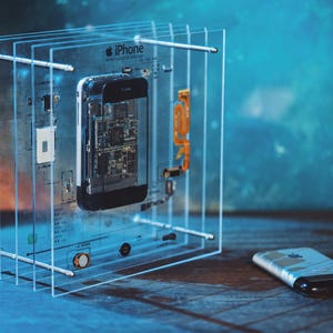 Disassembled iPhone 1st Gen Art With Frame, Disassemble Art, Framed ...