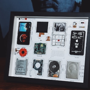 Disassembled Ipod U2 Art With Frame, Deconstructed Ipod U2, Framed Ipod ...