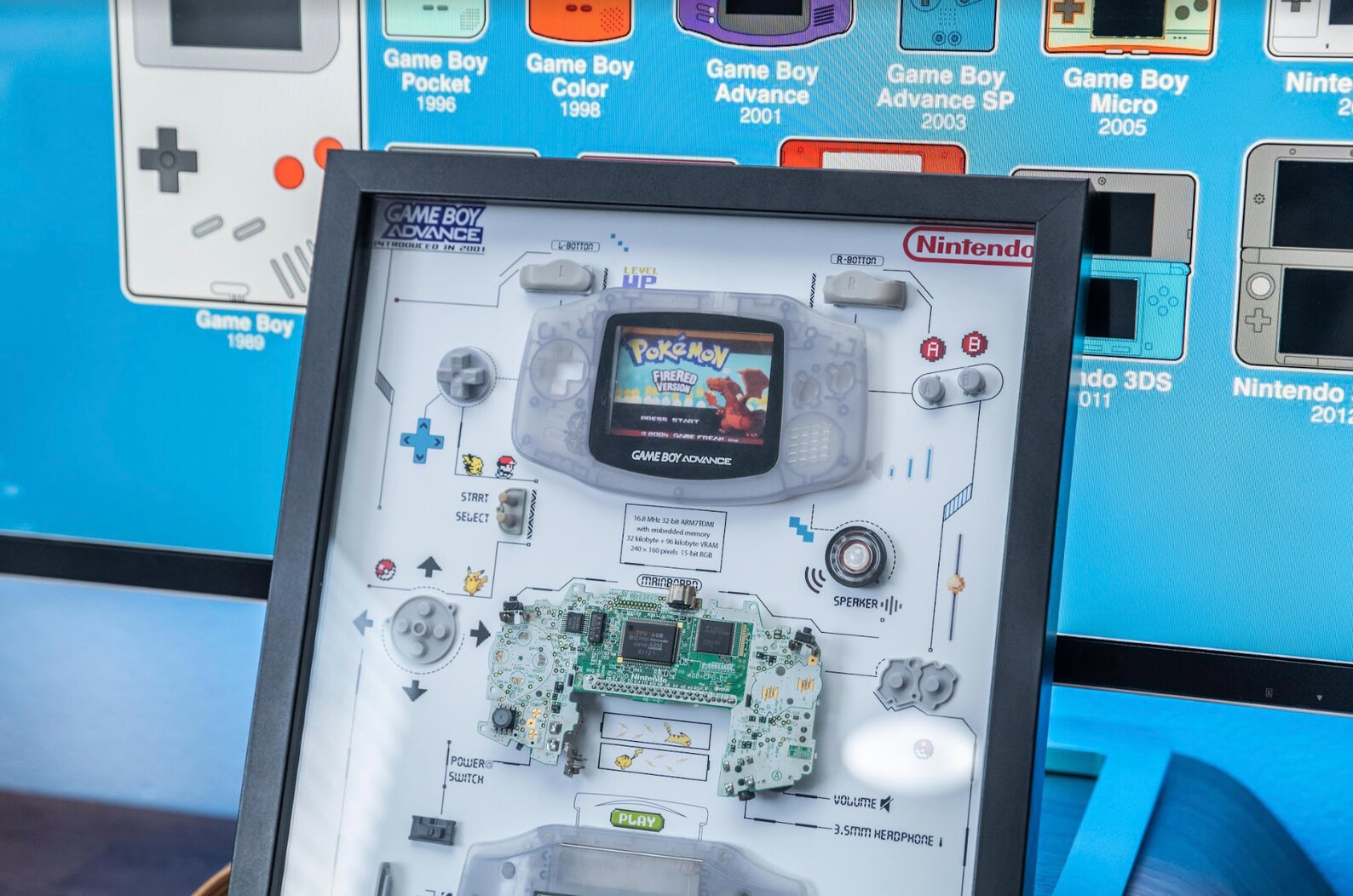 Disassembled Gameboy Advance Frame Disassemble Art GBA - Etsy Canada