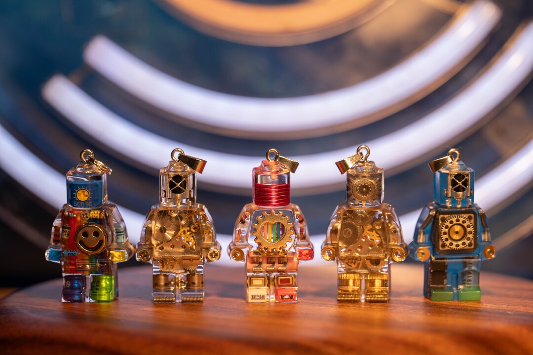 Cyberpunk Necklace With Robot Pendant, Unique Circuit Necklace, IT Tech ...