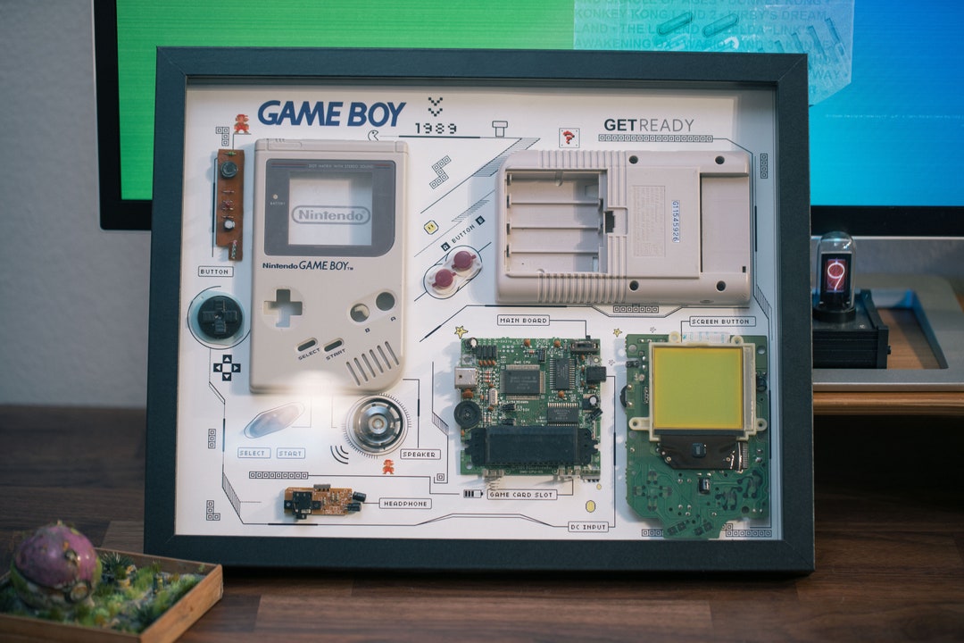 Disassembled Gameboy With Frame, Disassemble Art, Gameboy Teardown ...
