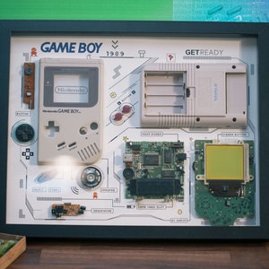 Disassembled Gameboy With Frame Disassemble Art Gameboy - Etsy