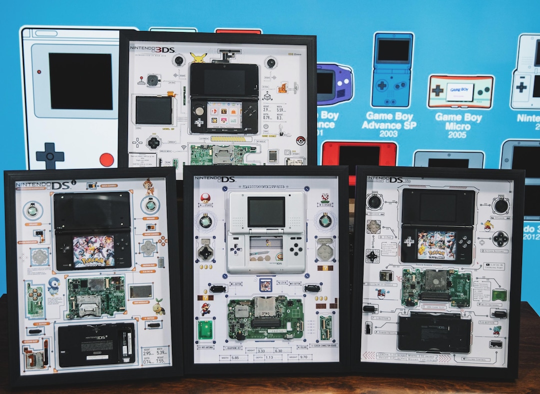 Disassembled Frame Art of 3ds/ds/dsi, DS Lite, Nintendo DS Series ...