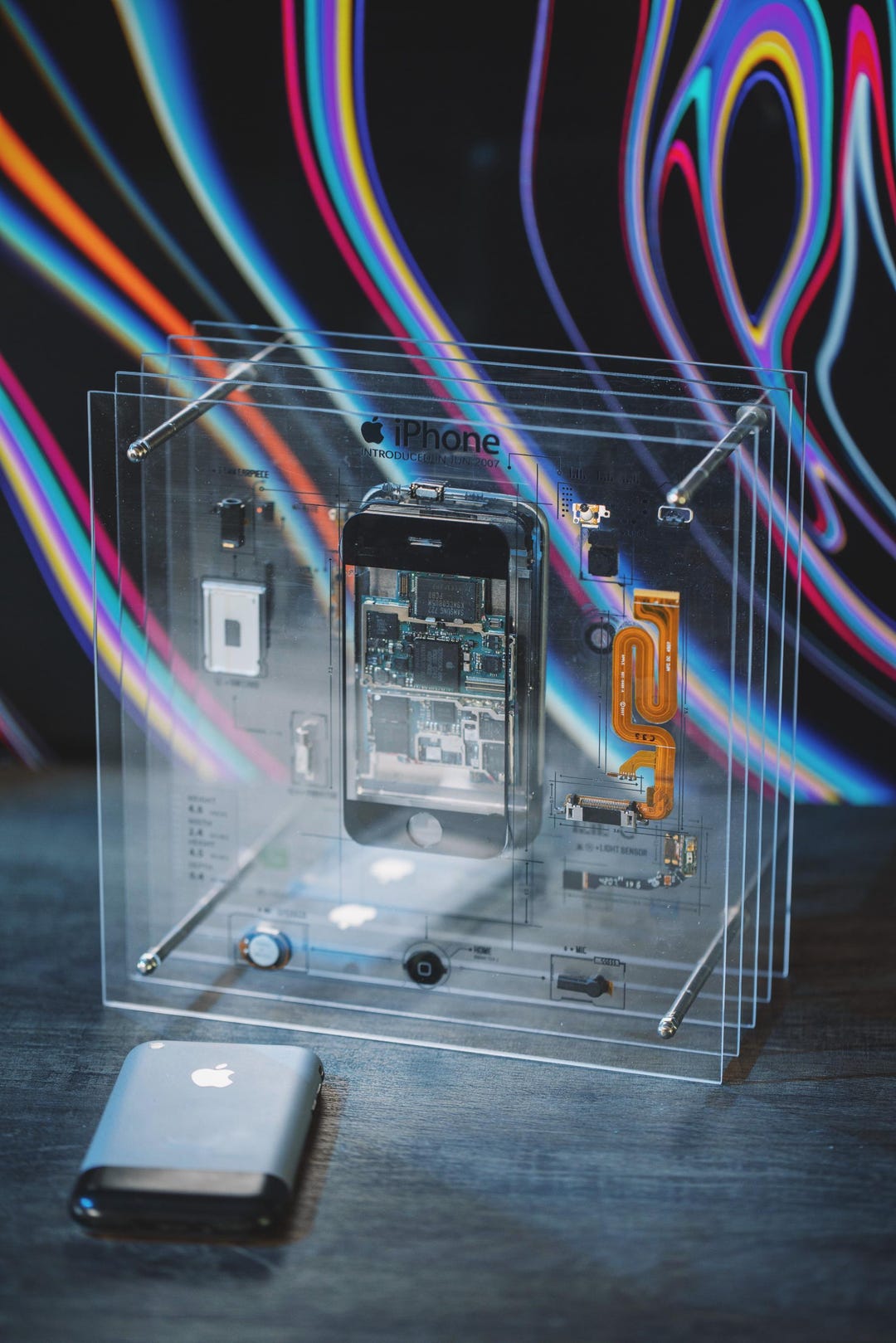 Original iPhone 2007 Teardown Art, First-generation iPhone Display ...