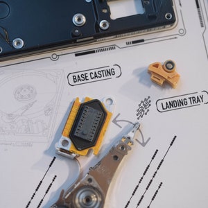Disassembled Hard Drive Disk With Frame, Disassemble Art, Framed Hard ...