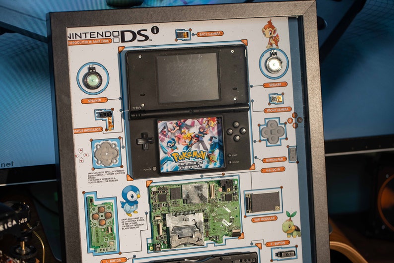 Disassembled Nintendo Dsi Frame Art, Deconstructed Dsi Teardown ...