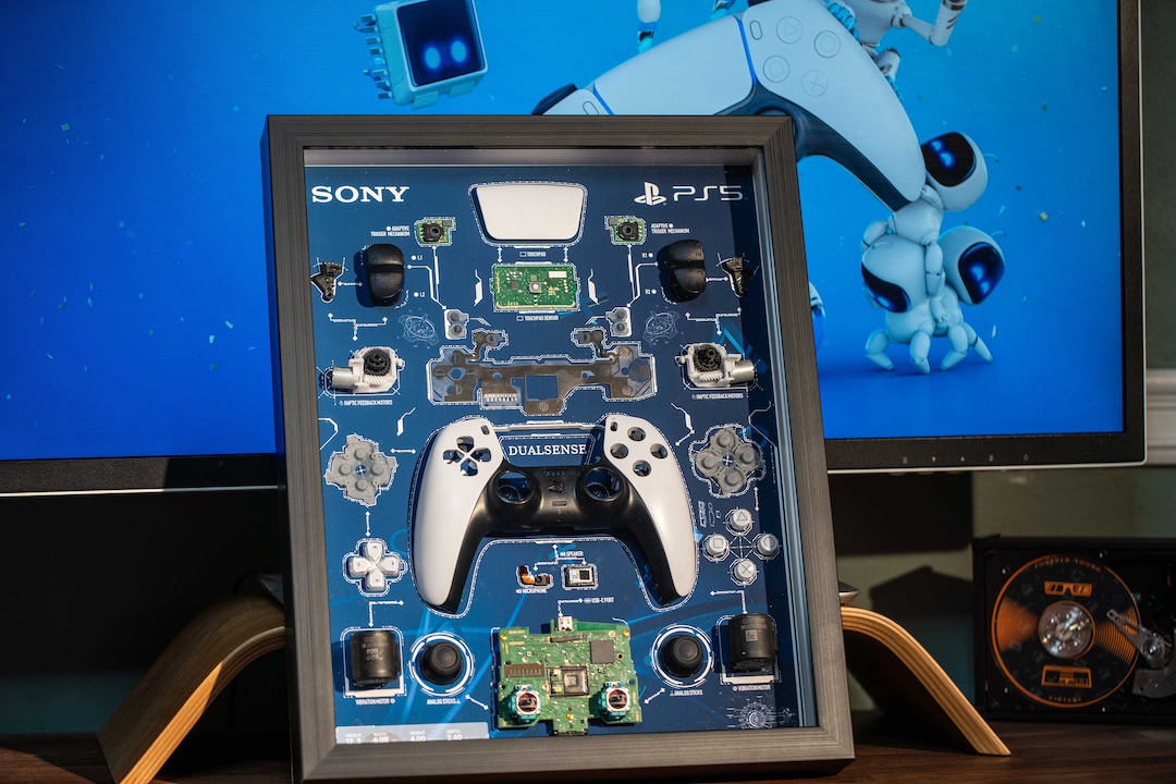 Disassembled Sony PS5 Controller Dualsense Frame Art, PS5 Controller ... Disassembled Sony PS5 Controller Dualsense Frame Art, PS5 Controller ...